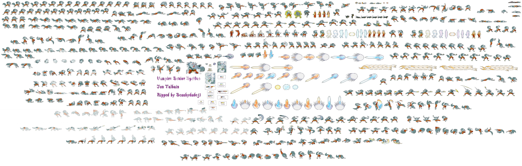 The Mugen Fighters Guild - Vampire Savior Sprite Sheets: Jon Talbain ...